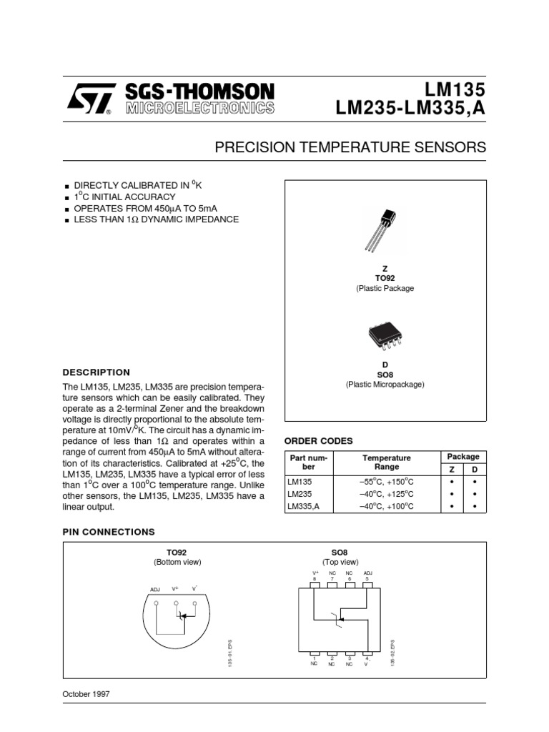 lm355 PDF | PDF | Thermocouple | Thermodynamics