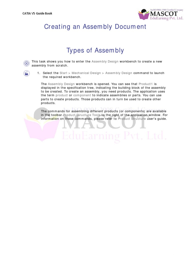 Catia Guide Assembly | PDF | Icon (Computing) | Technical Drawing