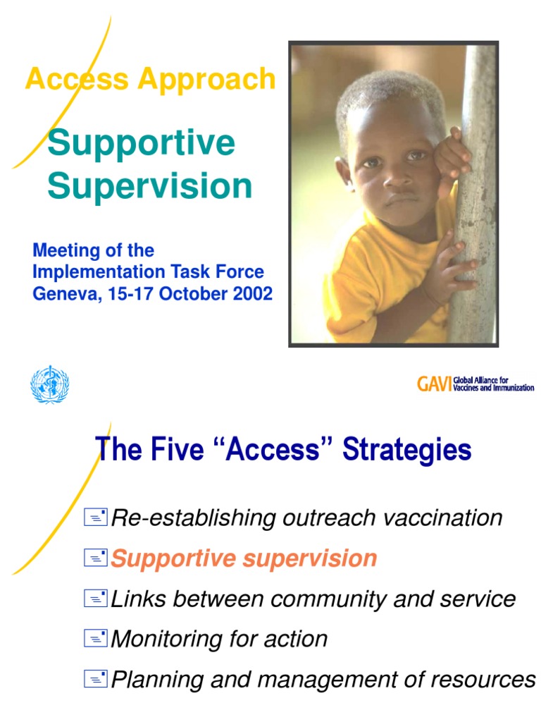 Supportive Supervision | PDF | Supervisor | Occupational Safety And Health