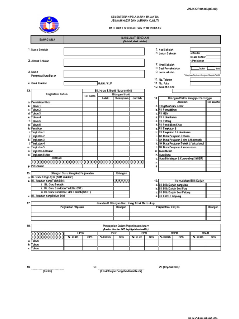 Borang QP1 - 2-2011 | PDF