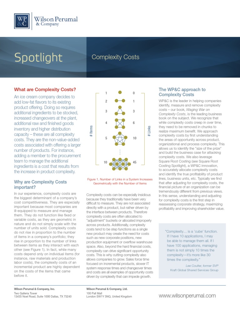 What Are Complexity Costs? | PDF