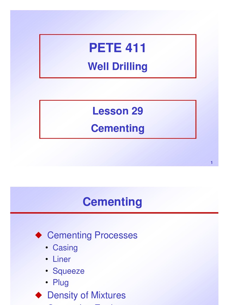 PETE 411: Well Drilling | PDF | Home & Garden | Science & Mathematics