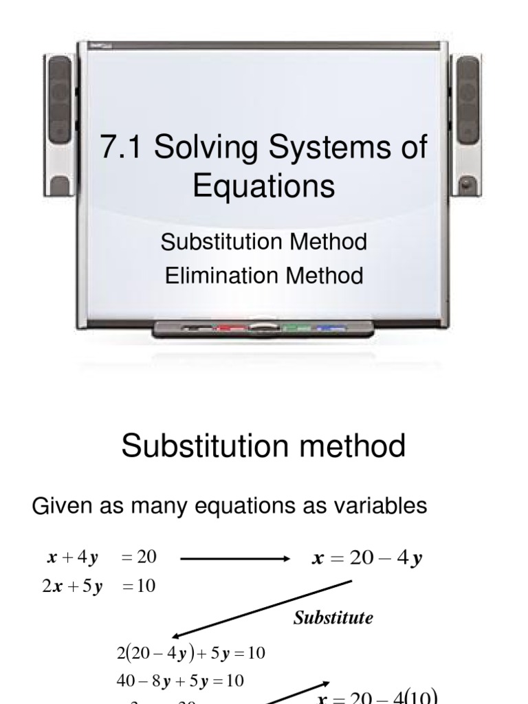 Systems of Equations Methods Worksheet | PDF | Computational Science ...