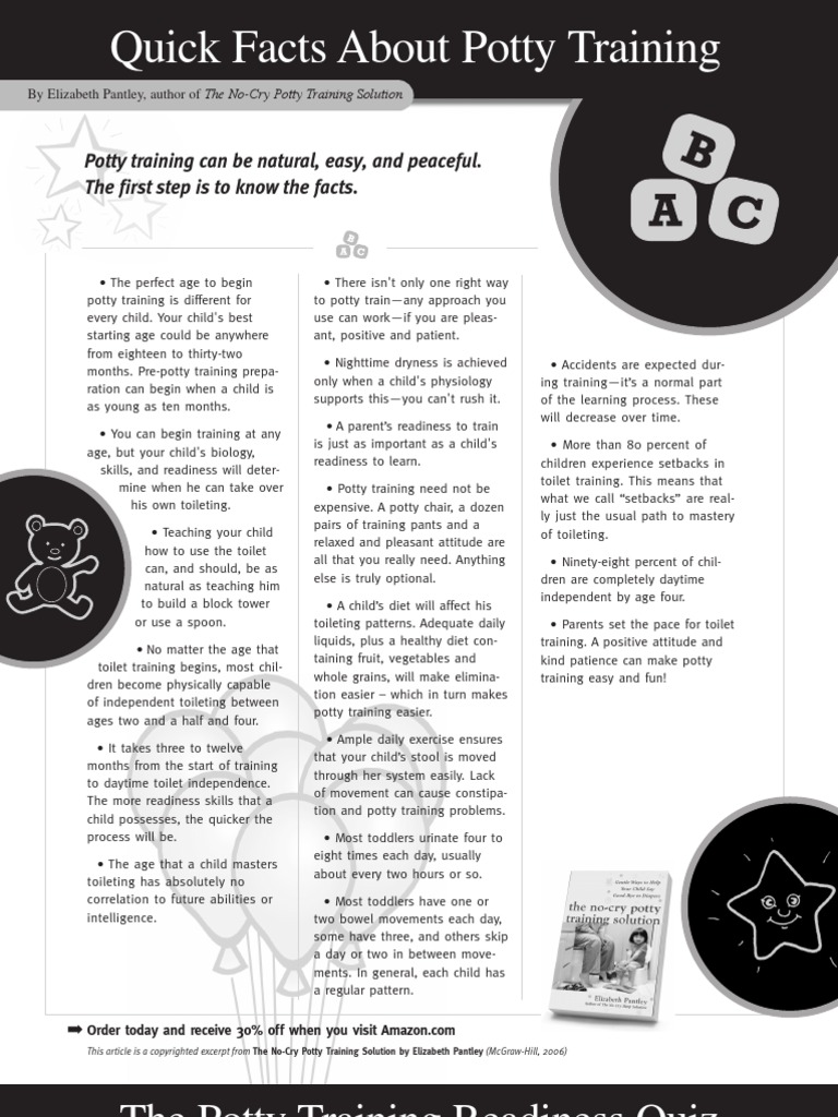 Potty Training Newsletter | PDF | Diaper | Psychological Concepts