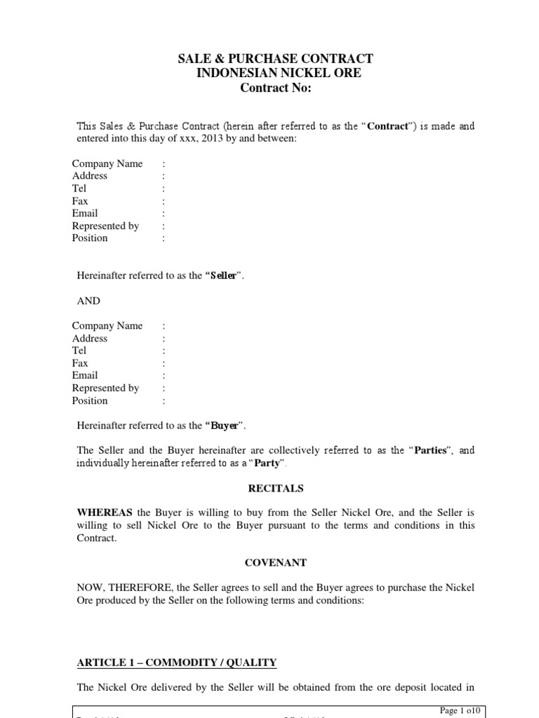 Fob Contract Henshang Version | PDF | Invoice | Shipping Service
