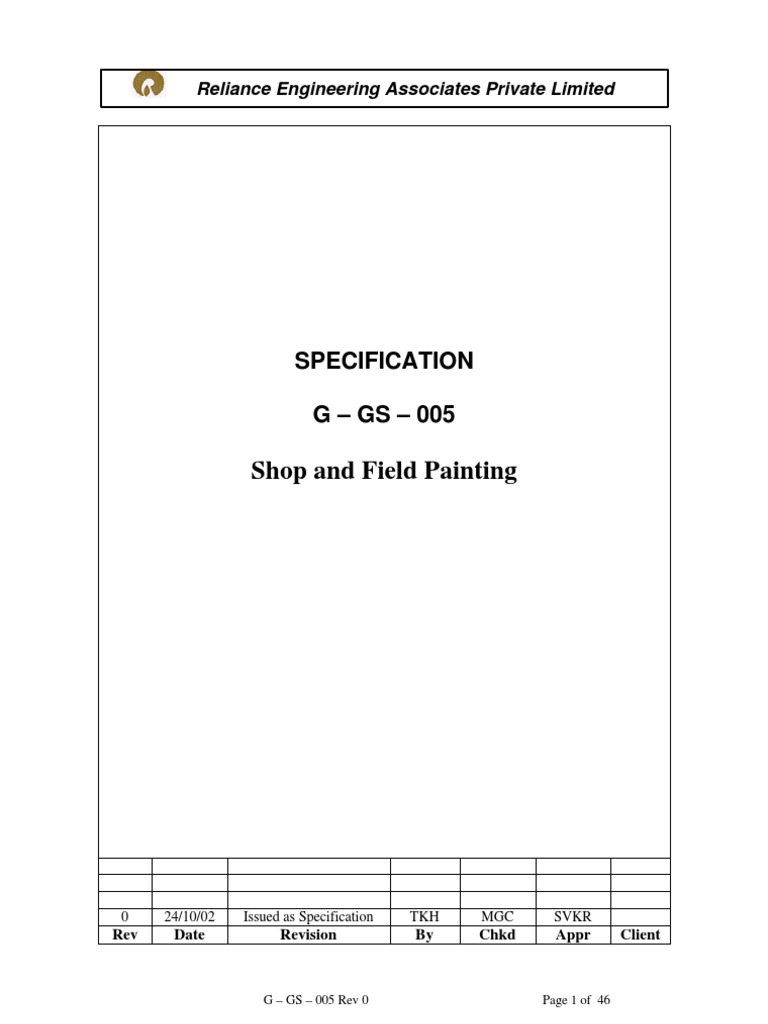 REAL Painting Specification | PDF | Abrasive | Paint