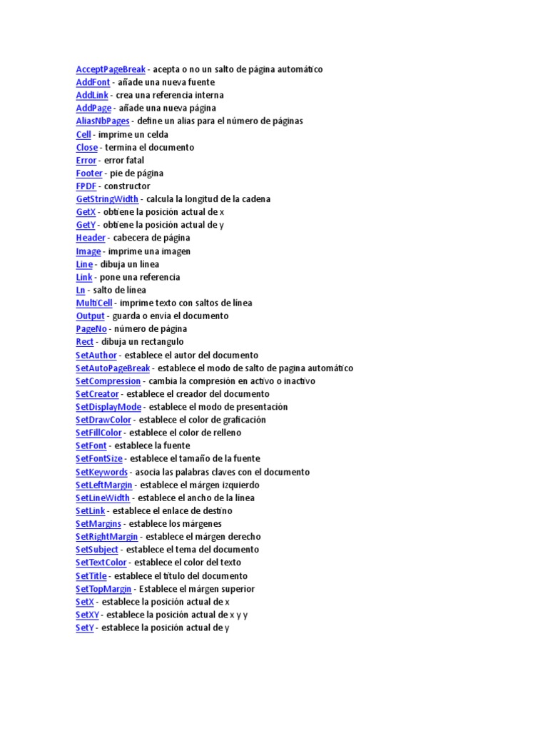 Manual FPDF | PDF | Sistema de coordenadas Cartesianas | Modelo de ...