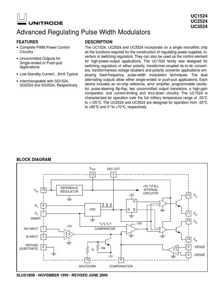 UC3524 | Amplifier | Electronic Oscillator
