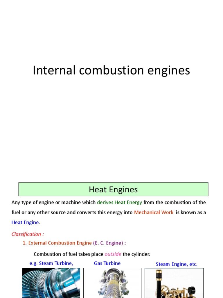 Introduction-Internal Combustion Engines | PDF