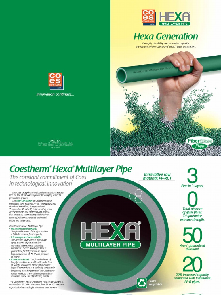 Folder Hexa Eng | PDF | Pipe (Fluid Conveyance) | Electrical Resistance ...