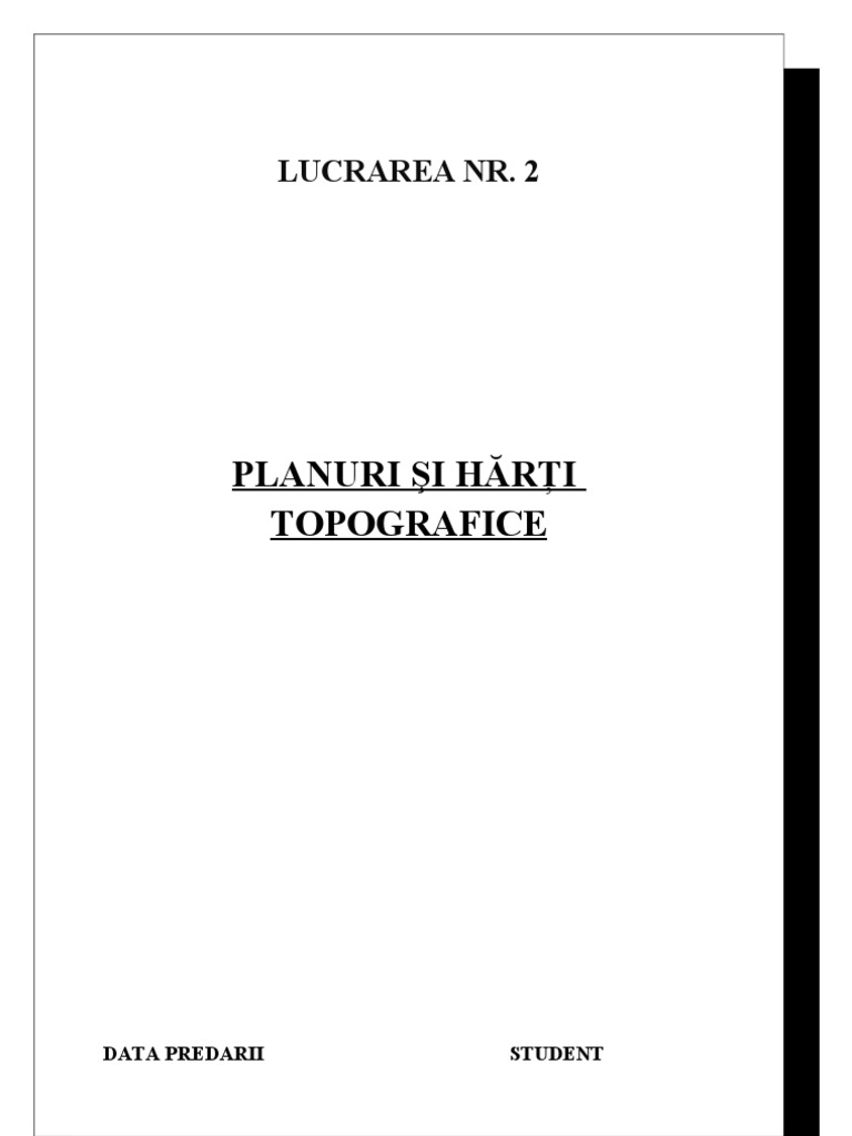 Planuri Si Harti Topografice | PDF