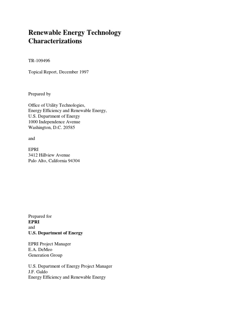 Renewable Energy Technology | PDF | Renewable Energy | Photovoltaics