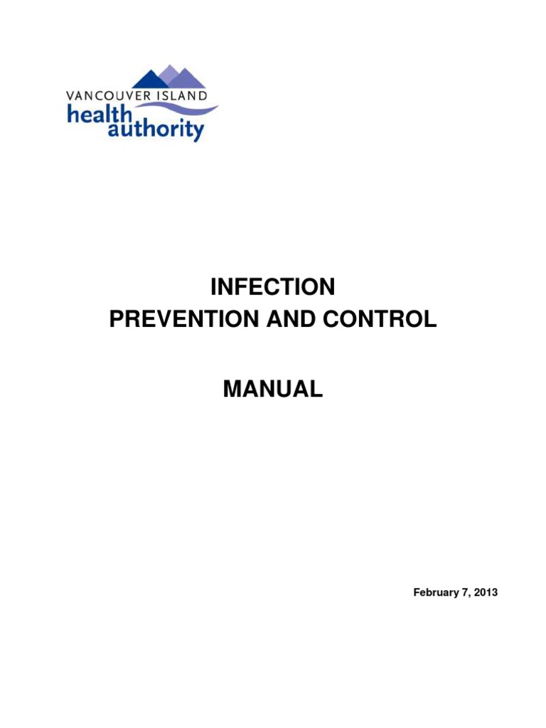 Infection Control Manual | PDF | Transmission (Medicine) | Infection ...