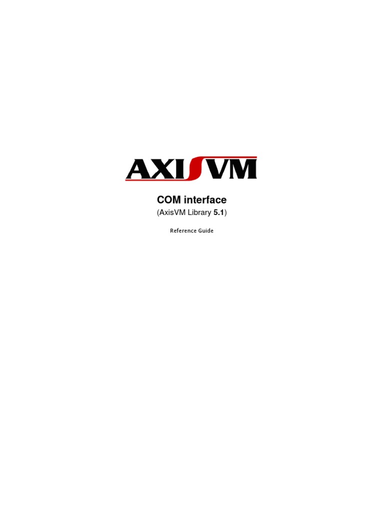 Axisvm Com 5.1 | Download Free PDF | Component Object Model | Data Type
