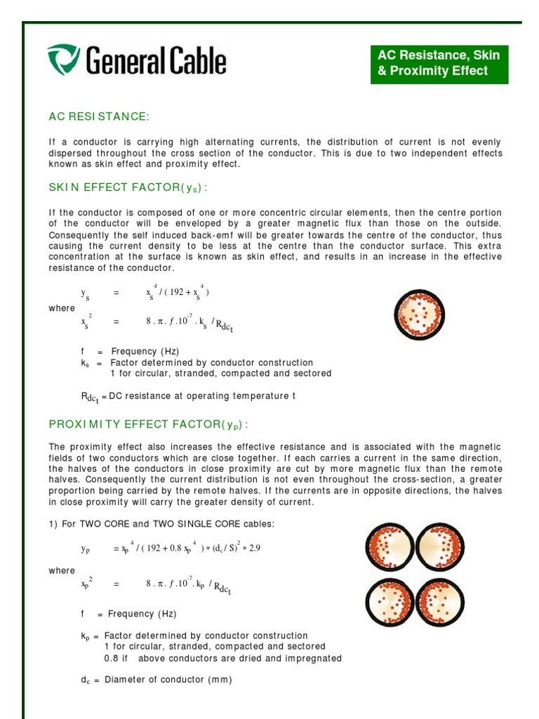 Skin and Proximity Effect | PDF