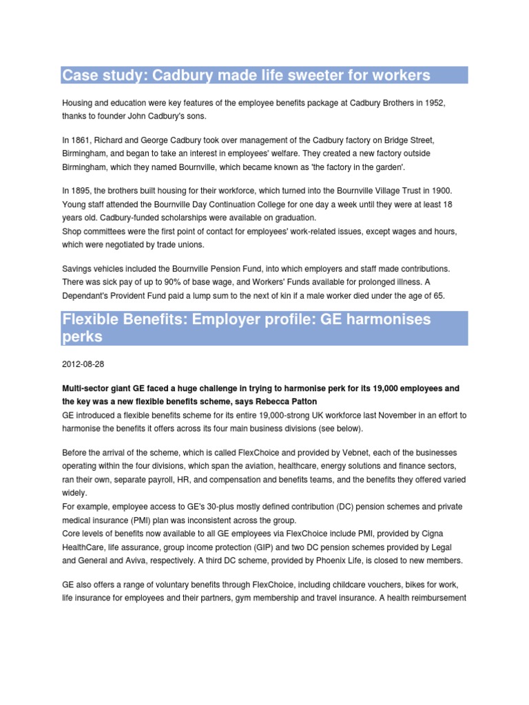 Case Study | PDF | Employee Benefits | Pension