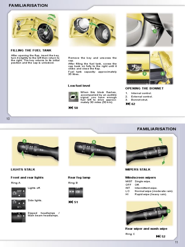 Peugeot 107 User Manual Overview | PDF | Trunk (Car) | Anti Lock ...