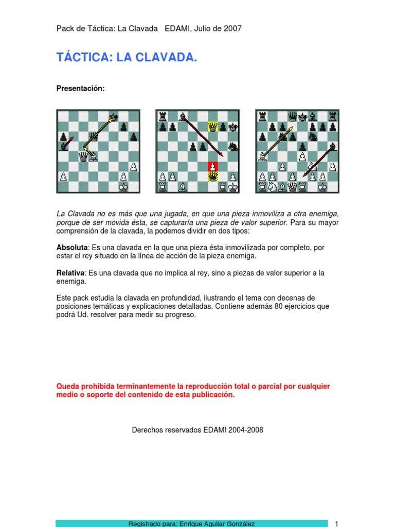 58 La Clavada | PDF | Ajedrez | Juegos tradicionales