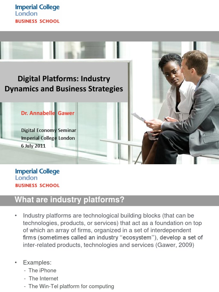 Annabelle Gawer Tech Platforms | PDF | Strategic Management | Innovation