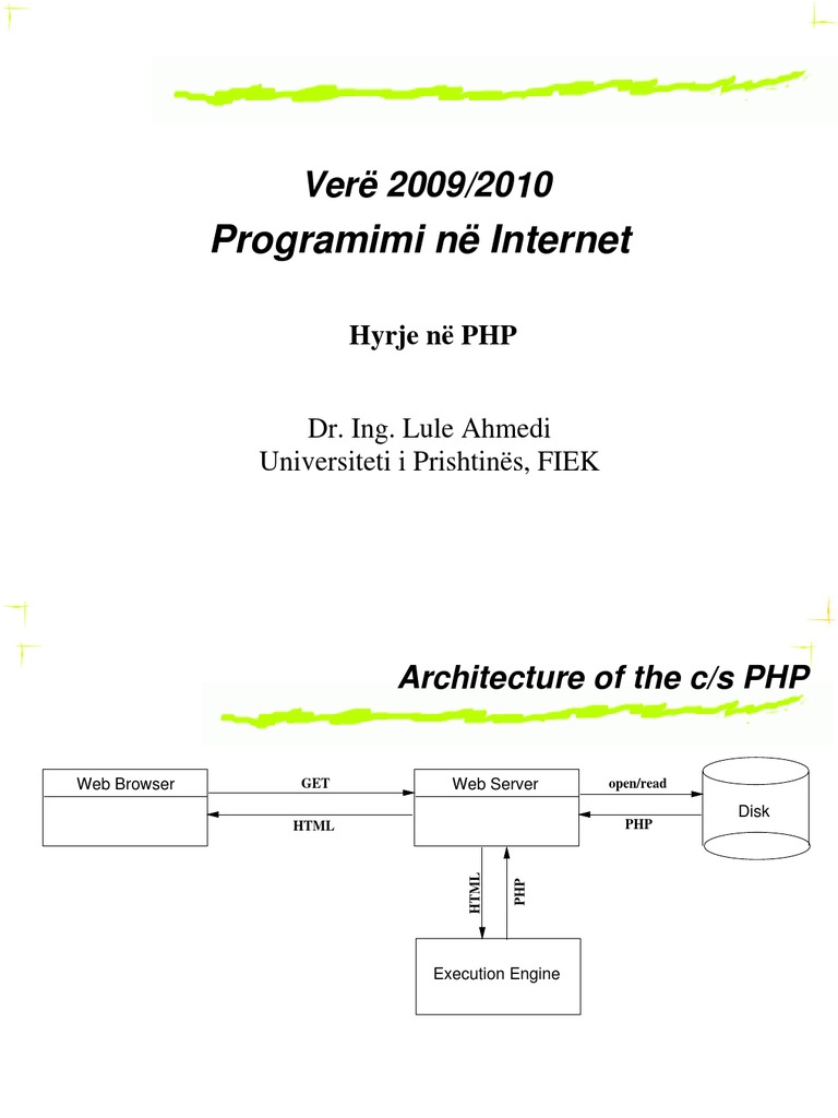 Php | Dynamic Web Page | Php