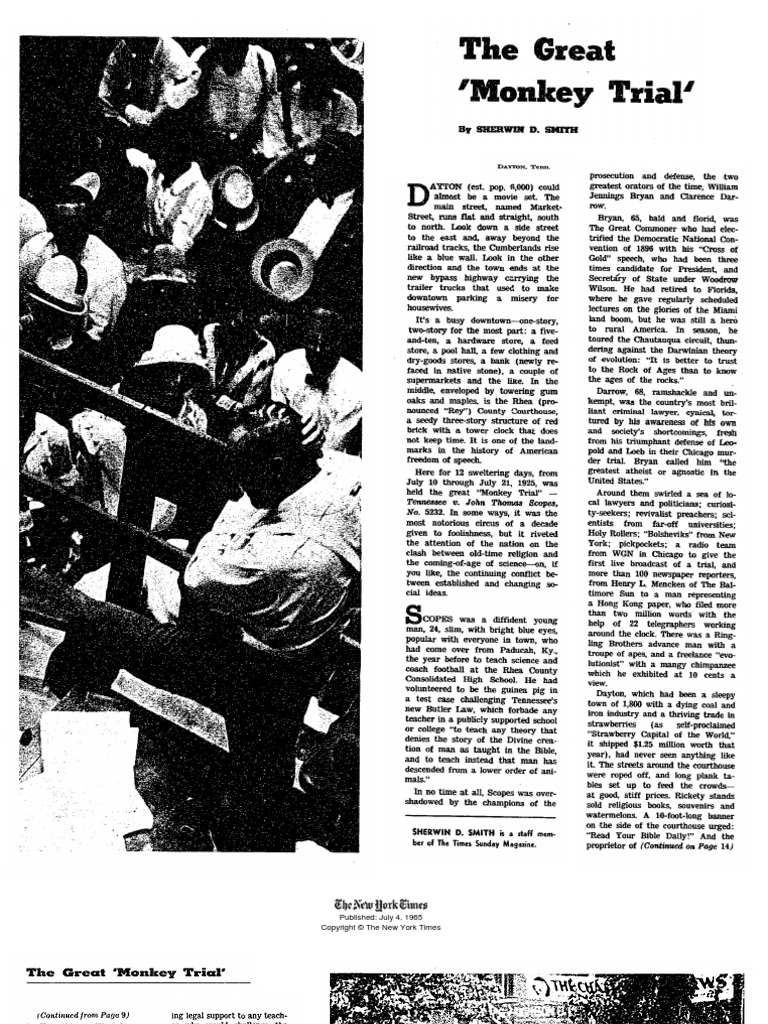 Monkey Trial | PDF