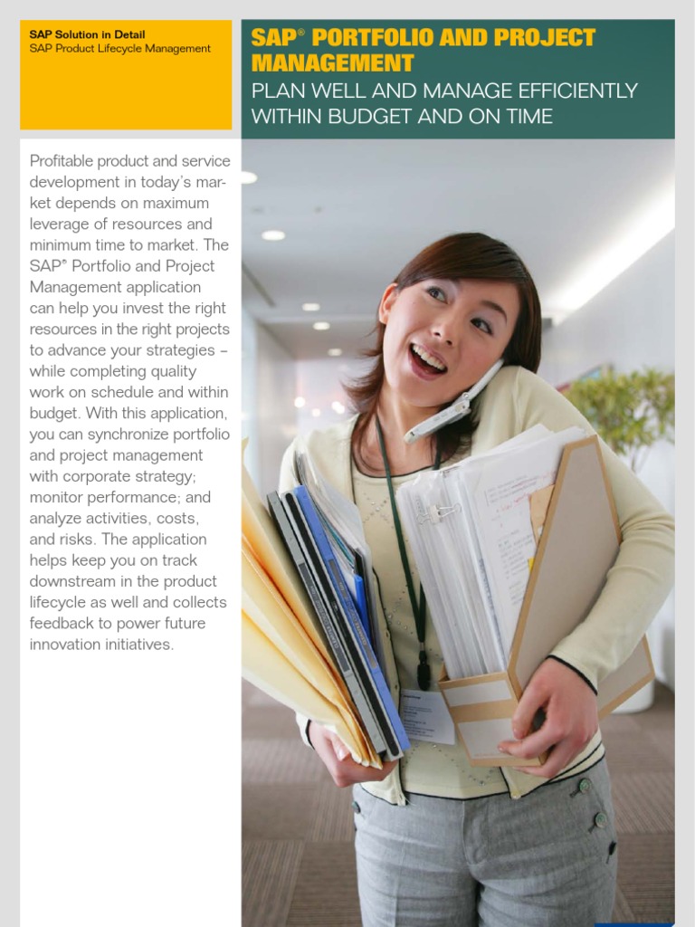 SAP Portfolio and Project Management | PDF | Project Management ...