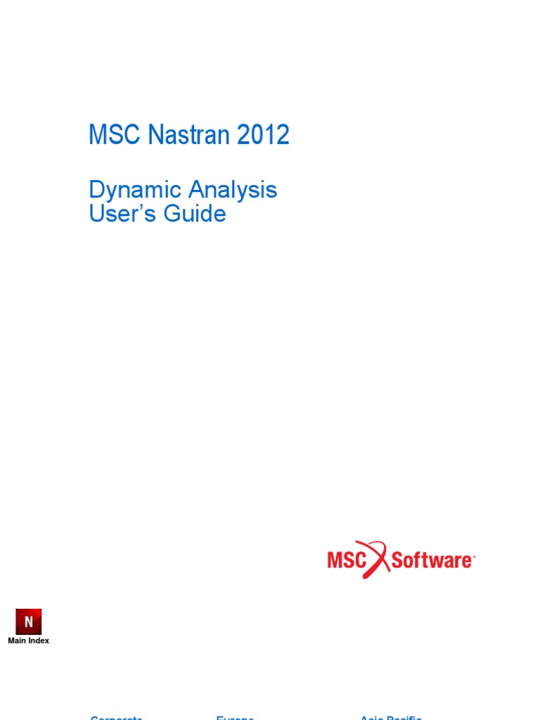 MSC Nastran 2012 Dynamic Analysis User's Guide | PDF | Force | Finite ...