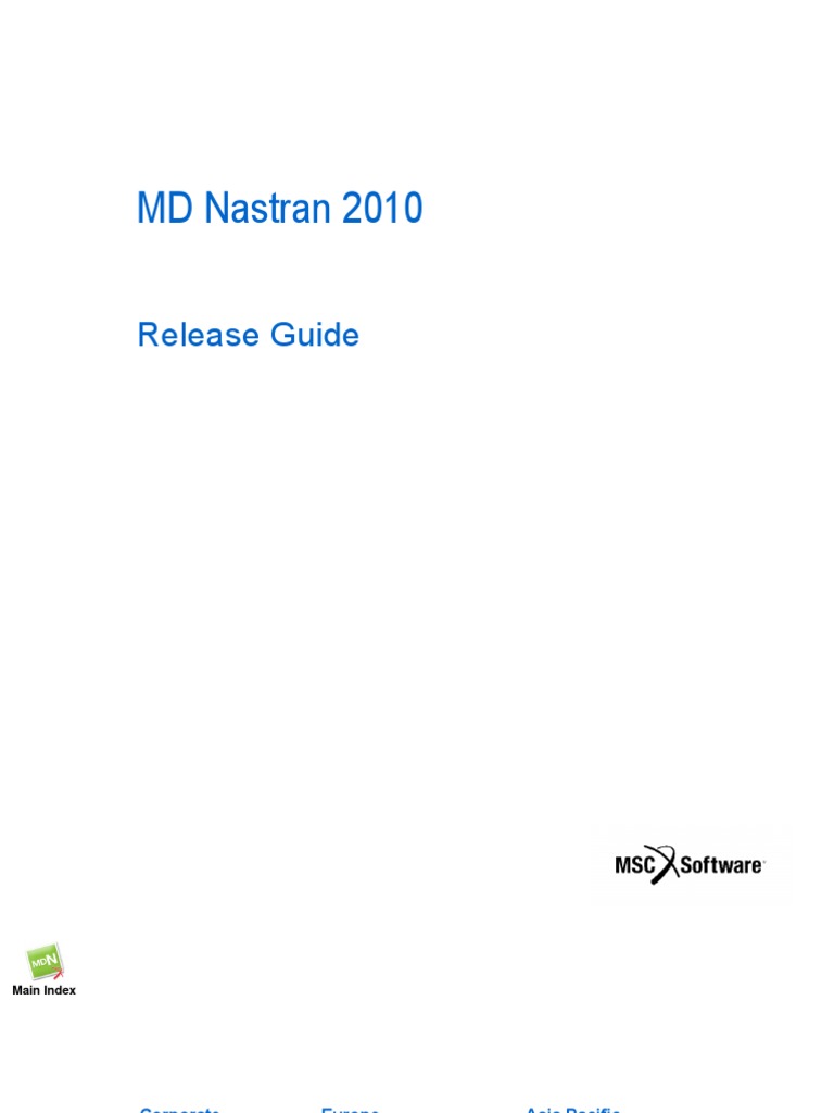 MD Nastran 2010 Release Guide | PDF | Heat Transfer | Thermal Conduction