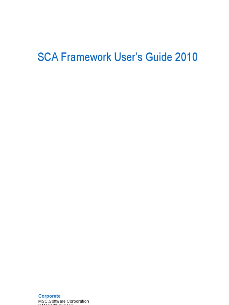 SCA Framework User's Guide 2010 | PDF | Application Programming ...