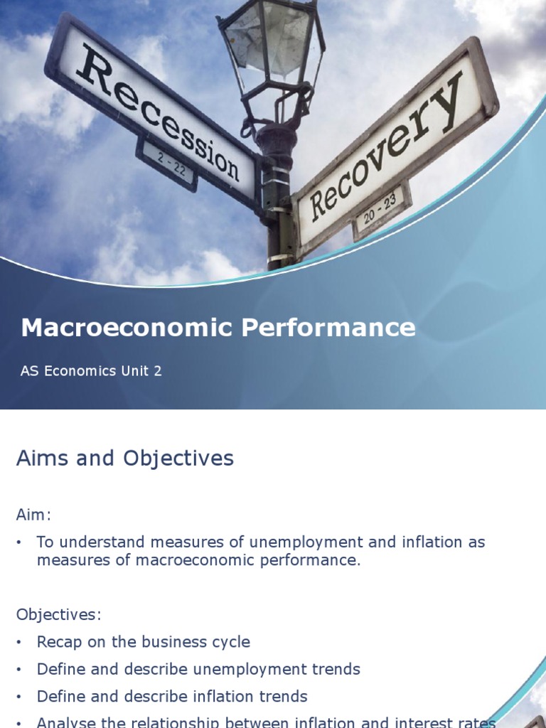 As Economics Unit 2 Macroeconomic Performance Lesson 2 | PDF ...