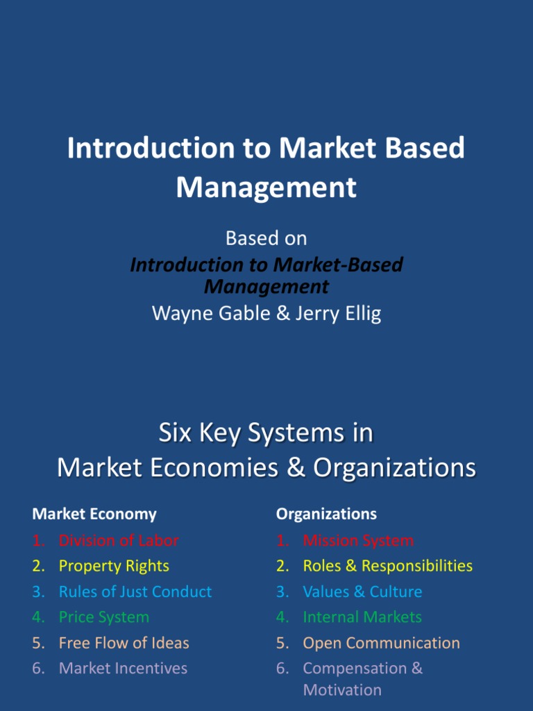 Introduction To Market Based Management-2 | PDF | Incentive ...