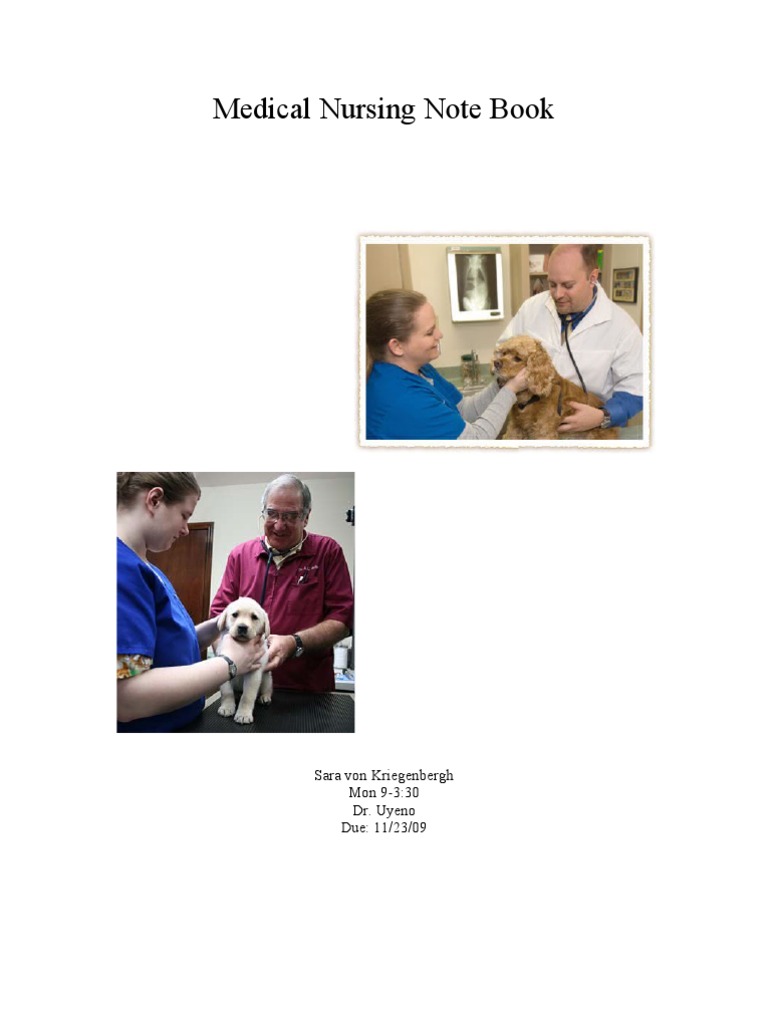 Medical Nursing Note Book | PDF