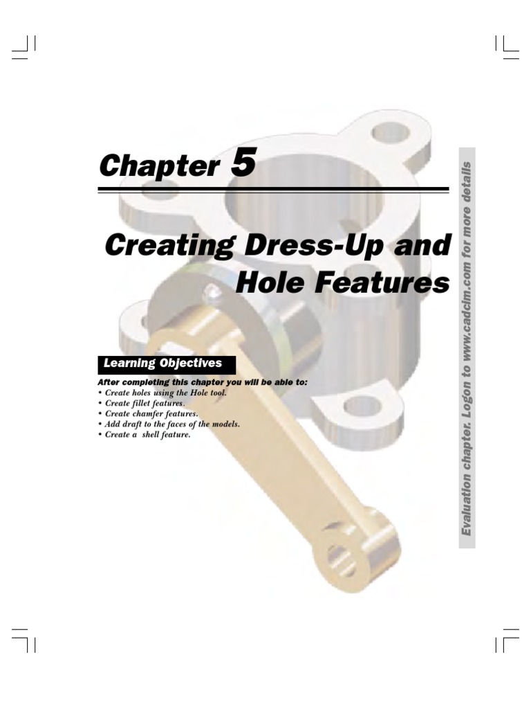 Dress-Up and Hole Features in CATIA V5 | PDF | Parameter (Computer ...