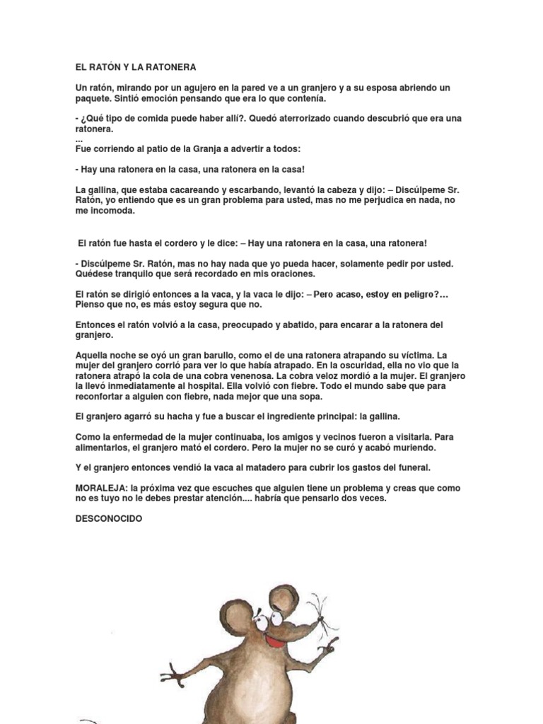 El Ratón y La Ratonera | PDF