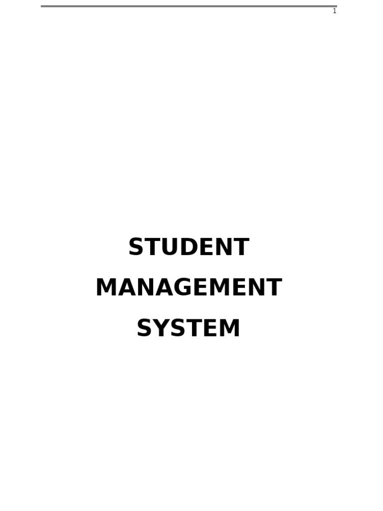 Student Management System | PDF | Input/Output | Databases