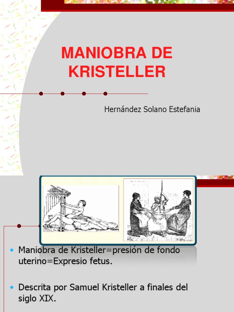 Maniobra de Kristeller | PDF