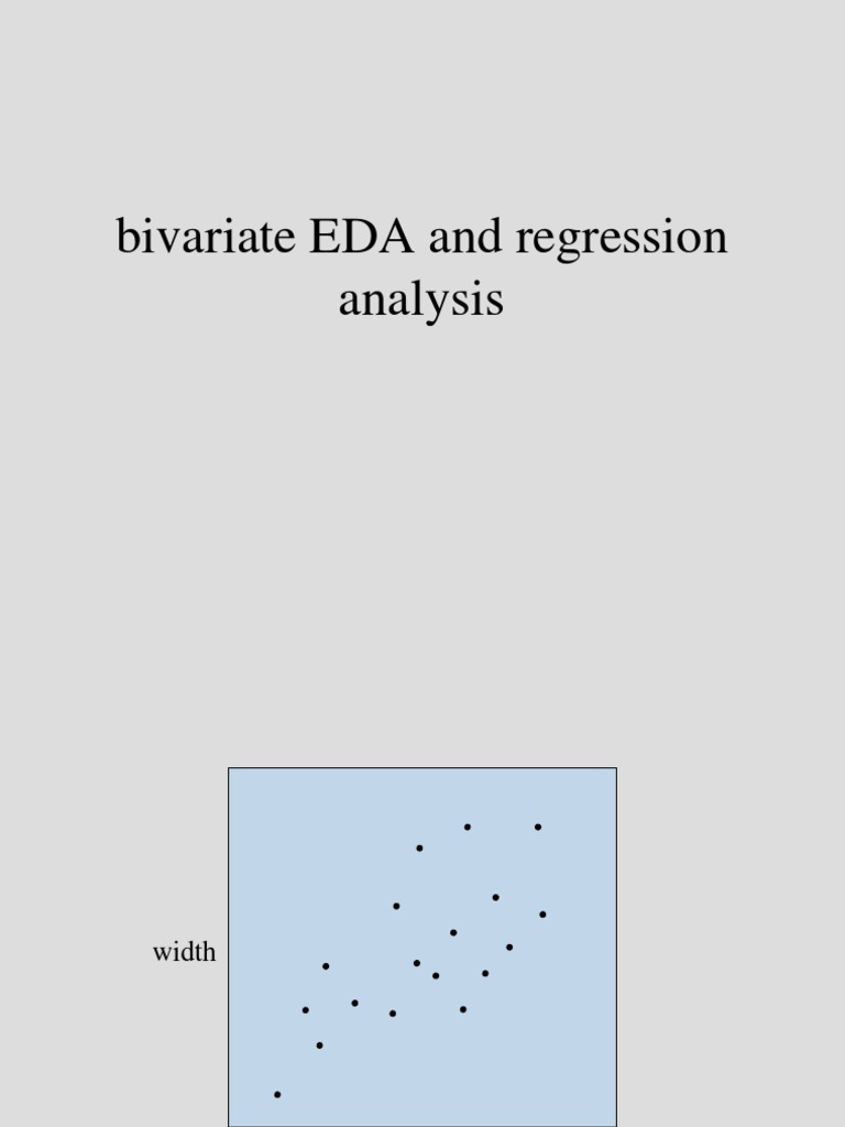 7 Bivariate Eda | PDF | Correlation And Dependence | Regression Analysis