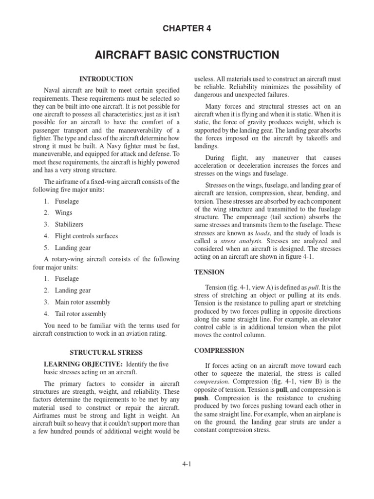 Aircraft Basic Construction Overview | PDF | Flap (Aeronautics ...