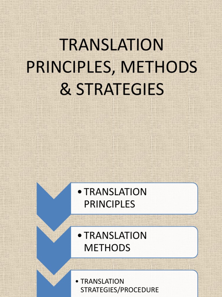 Translation Strategies