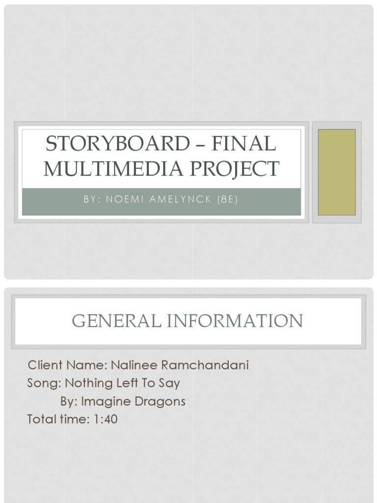 Storyboard - Final Multimedia Project | PDF