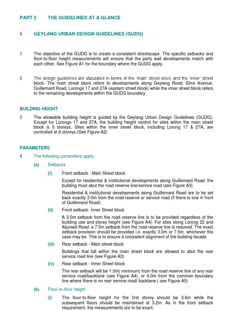 Geylang Urban Design Guidelines | PDF | Street | Buildings And Structures