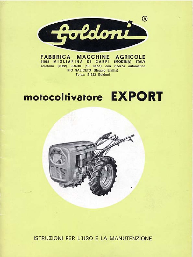 Goldoni Export | PDF