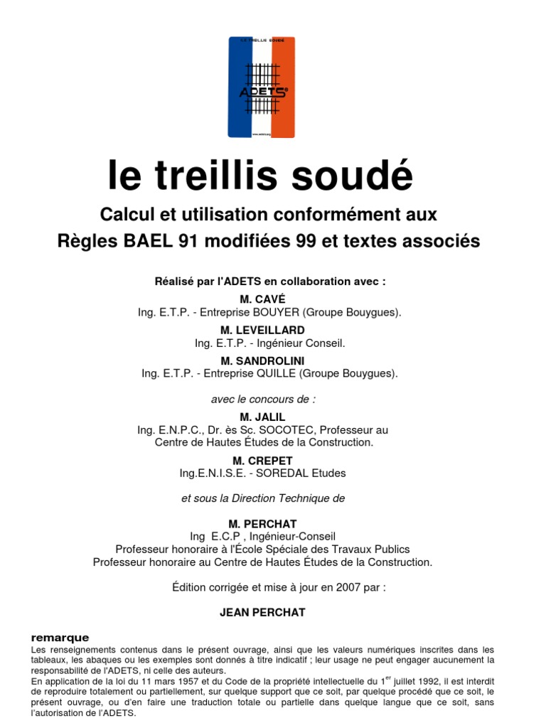 Livre Adets - Bael 99 | PDF | Béton armé | Béton