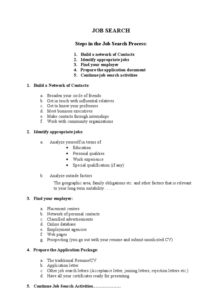 Essential Job Search Strategies Guide | PDF | Computers
