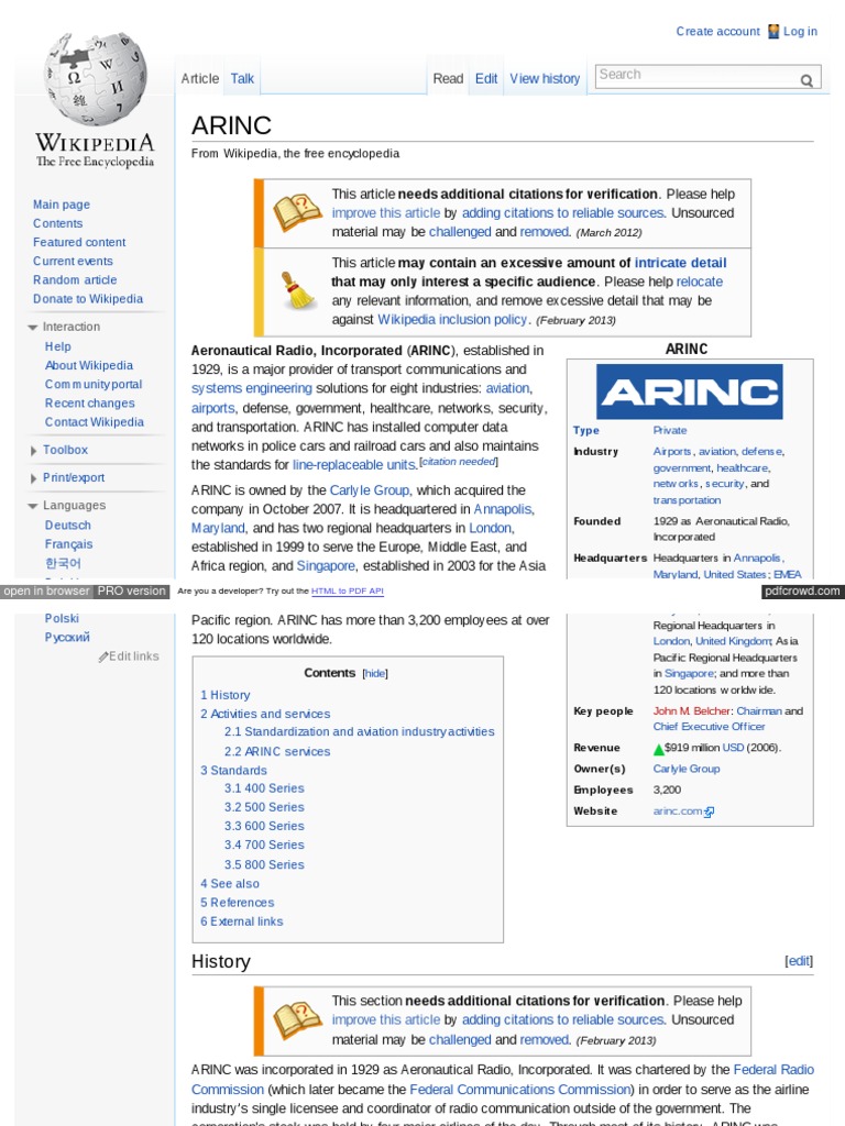 ARINC | PDF | Aviation | Computing