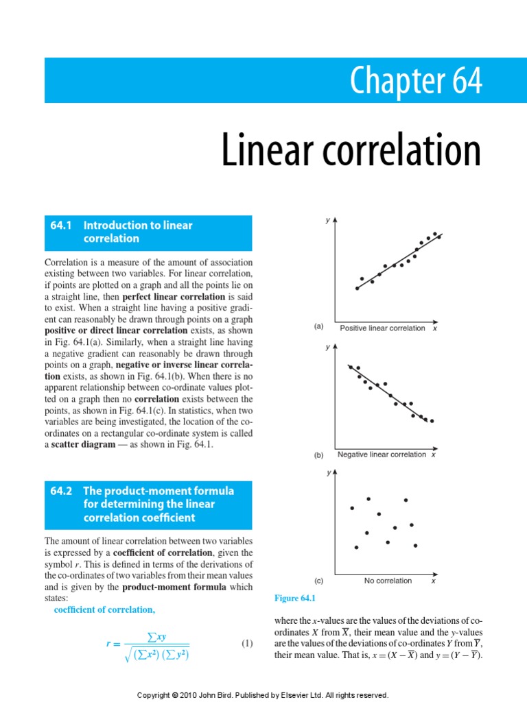 Linear Correlation | PDF | Correlation And Dependence | Teaching Mathematics