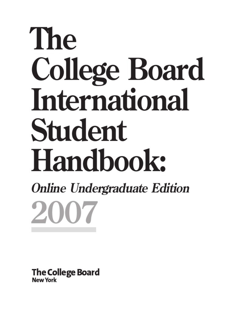 International Student Handbook 2007 PDF | PDF | Secondary School ...