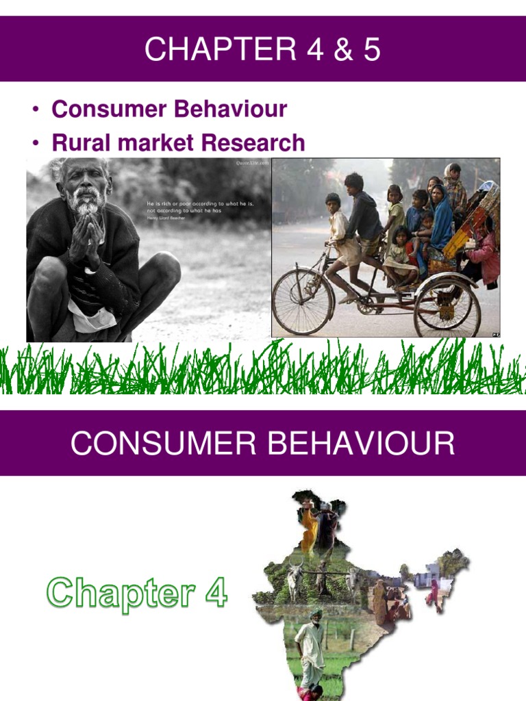 Chapter 4 & 5: - Consumer Behaviour - Rural Market Research | PDF ...