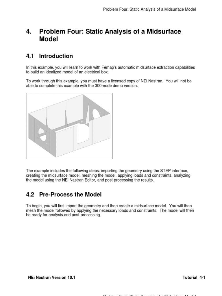 Nei Nastran Tutorials | PDF | Dialog Box | Stress (Mechanics)