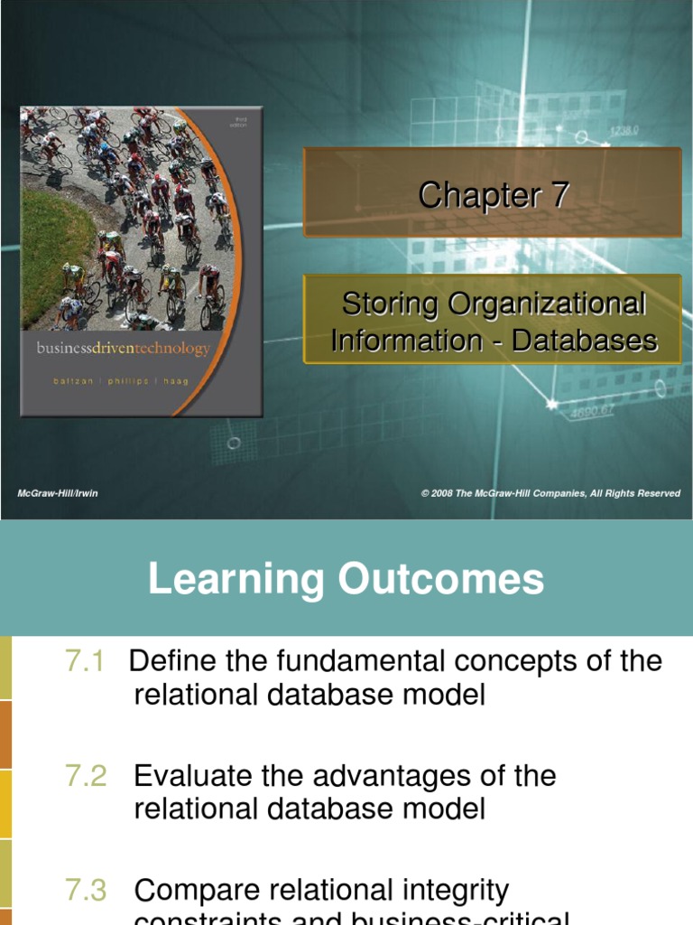 Chapter7 Student PPT - Databases | PDF | Relational Database | Databases